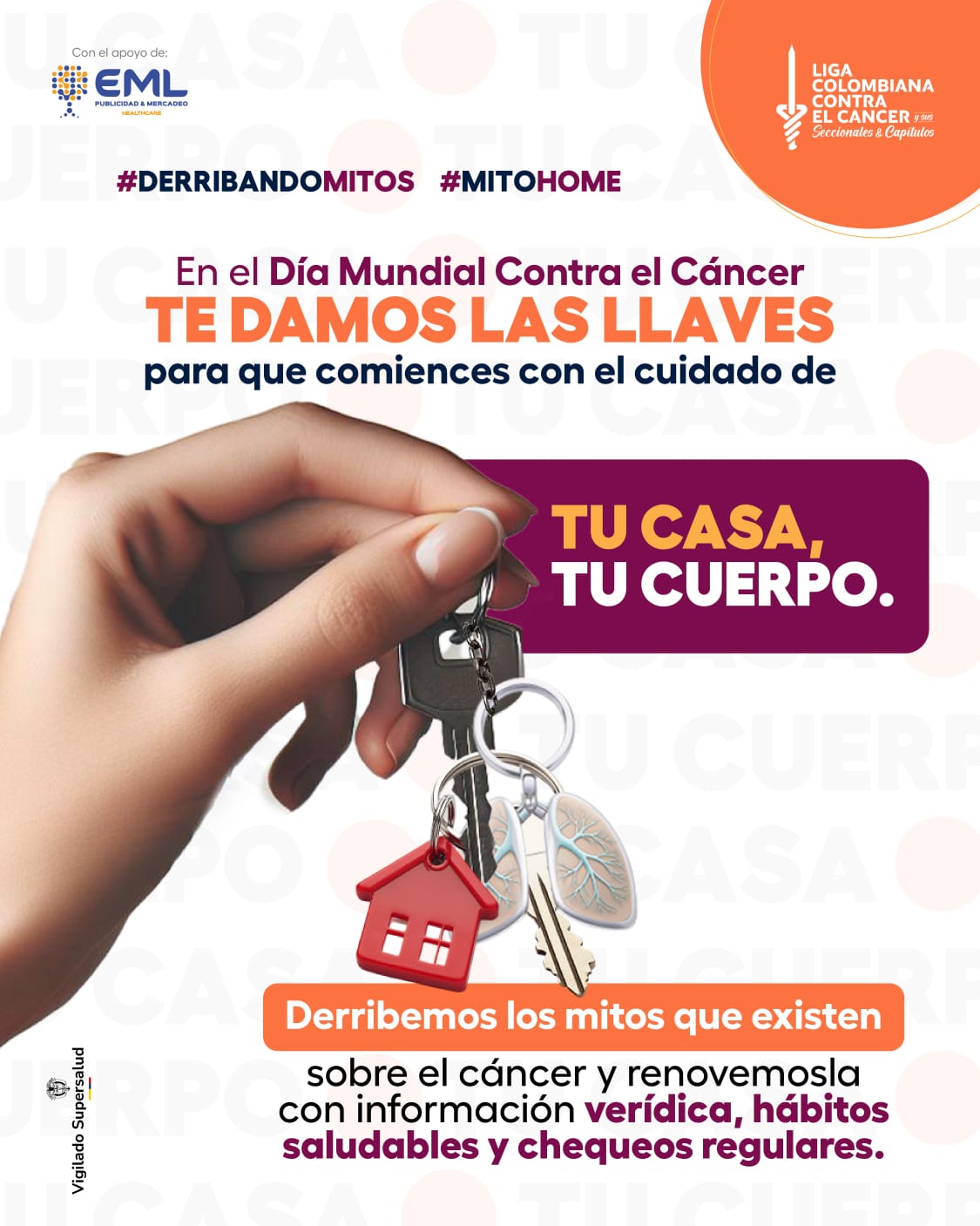 Porque tu cuerpo es tu casa, la Liga Colombiana Contra el Cáncer presenta las “mito home” en el ...